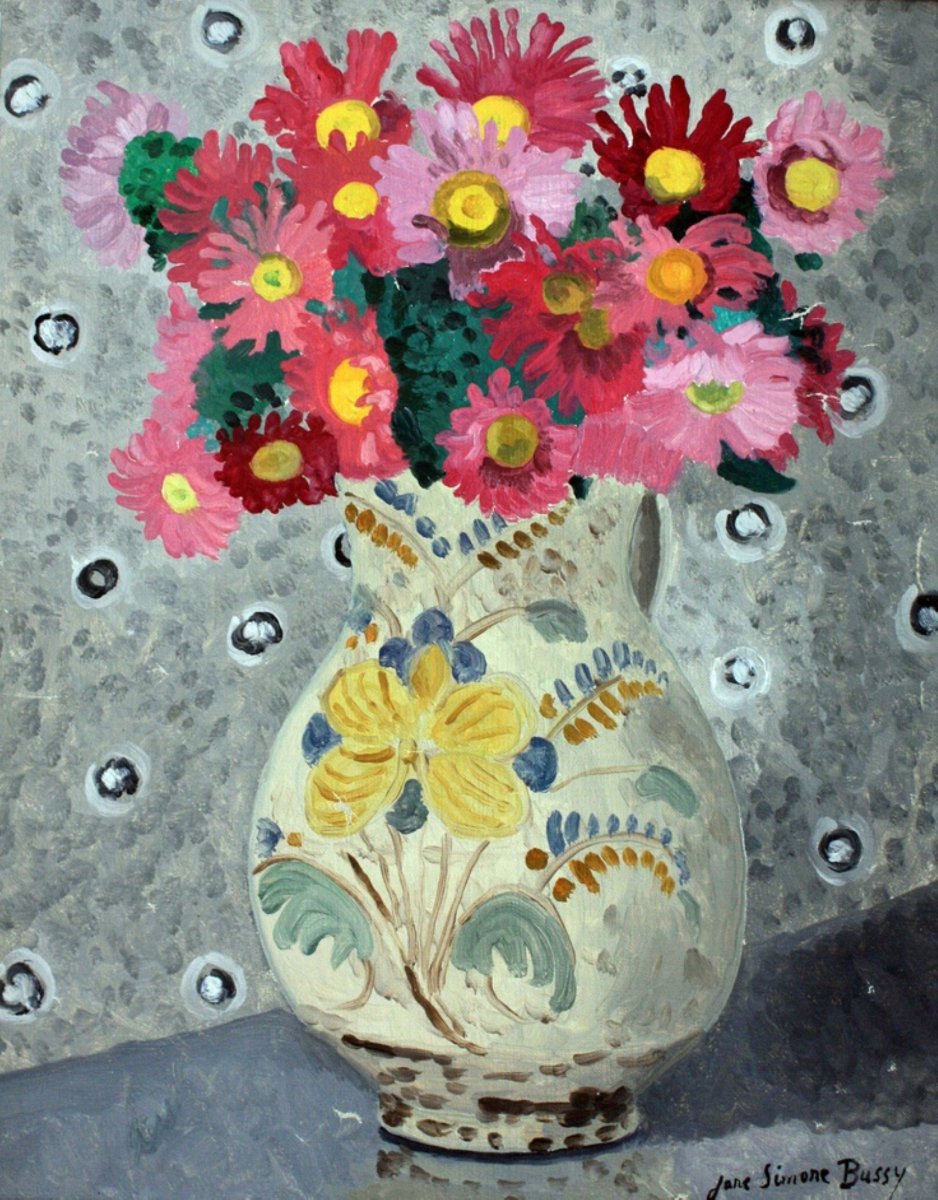 Solve Beauty in a Vase ~ Jane Simone Bussy (French, 1906-1960) jigsaw ...