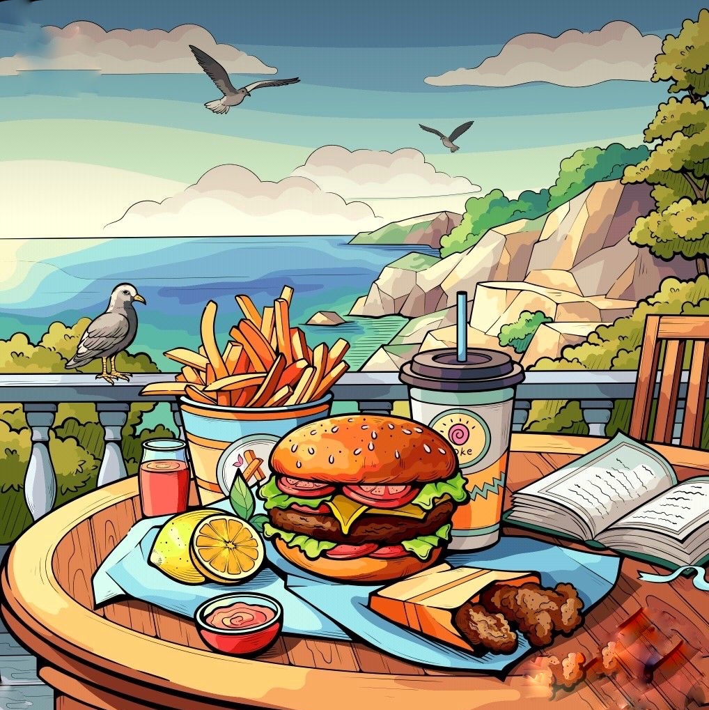 Solve Cheese burger in paradise jigsaw puzzle online with 144 pieces