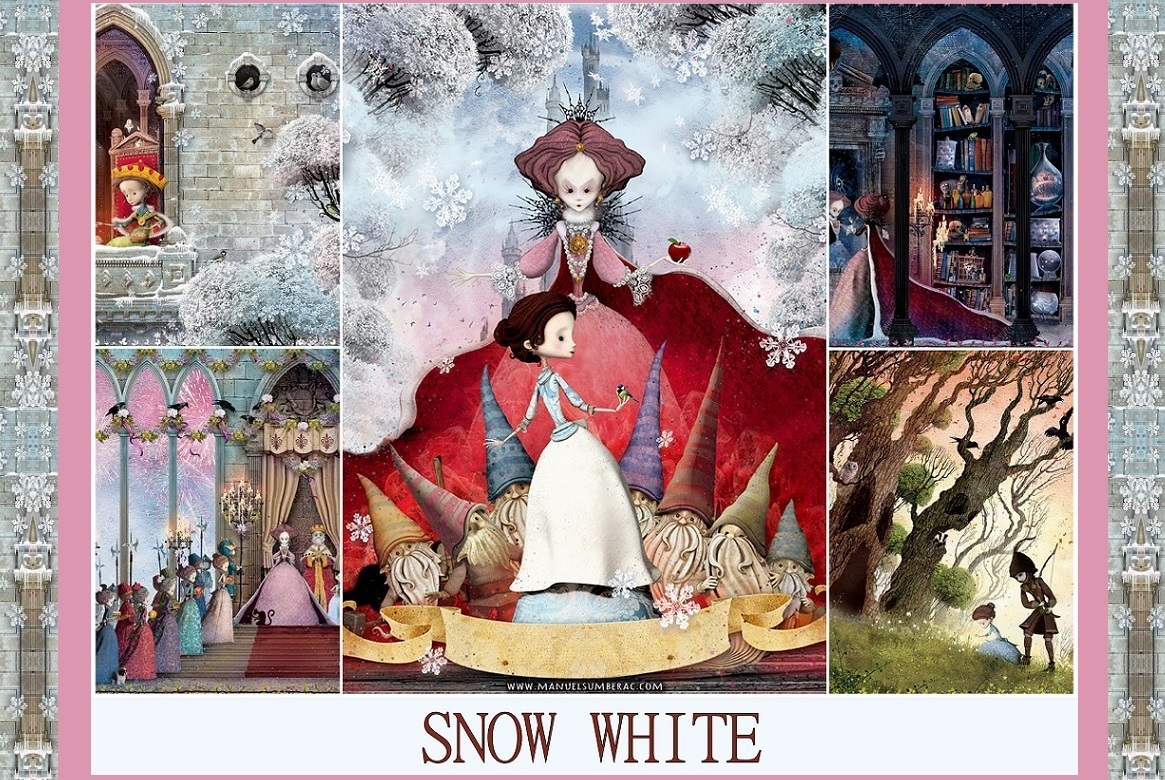 Solve The Story of Snow White jigsaw puzzle online with 40 pieces