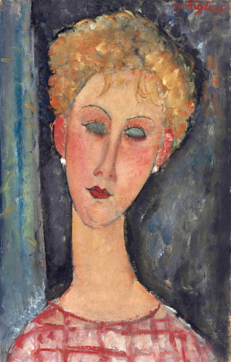 Solve La blonde aux boucles d’oreilles, 1918, Amedeo Modigliani (1884 ...