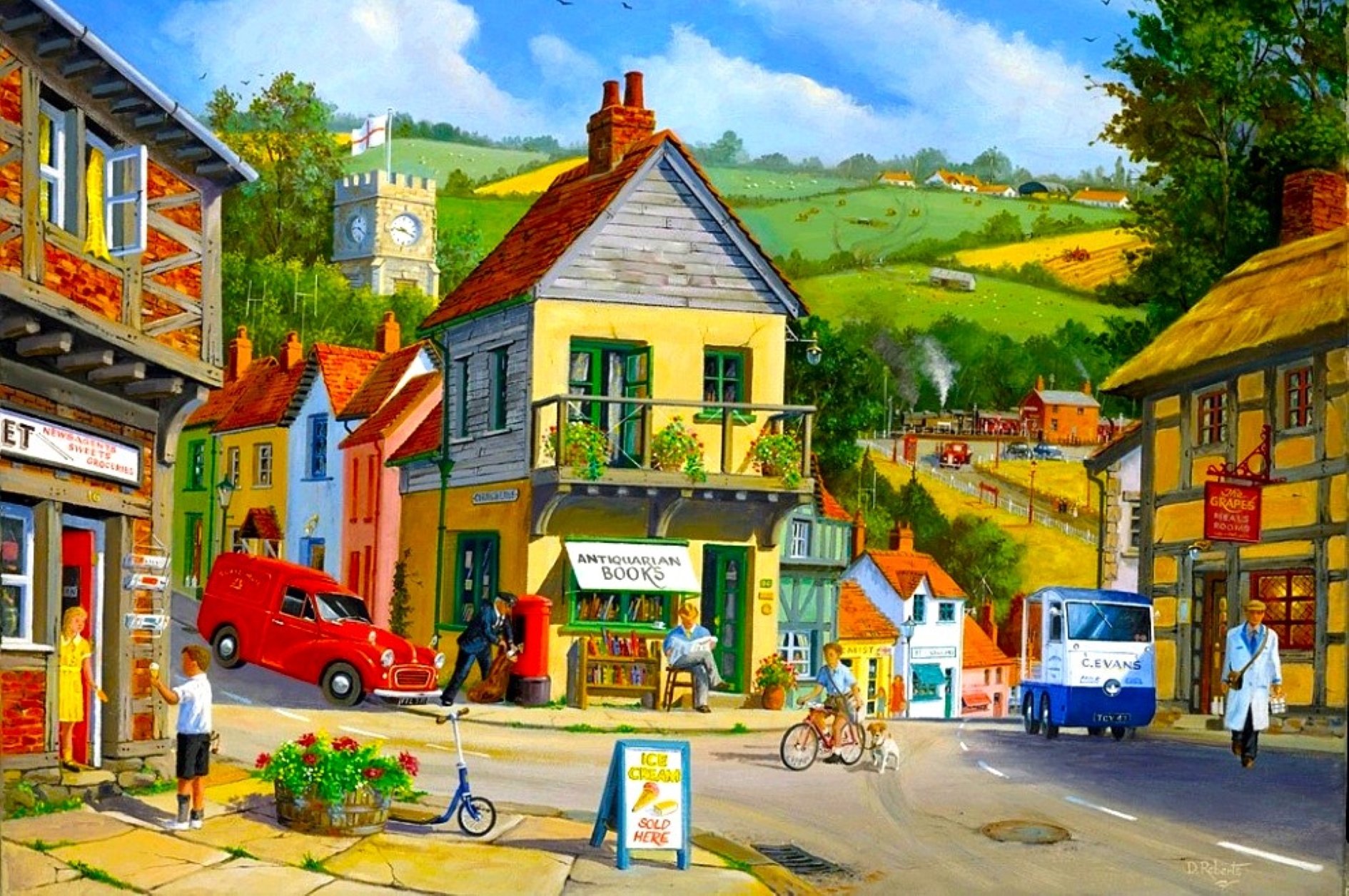 Solve Village jigsaw puzzle online with 126 pieces