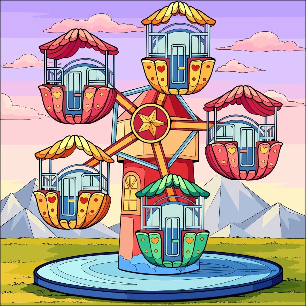 Solve Carousel jigsaw puzzle online with 81 pieces