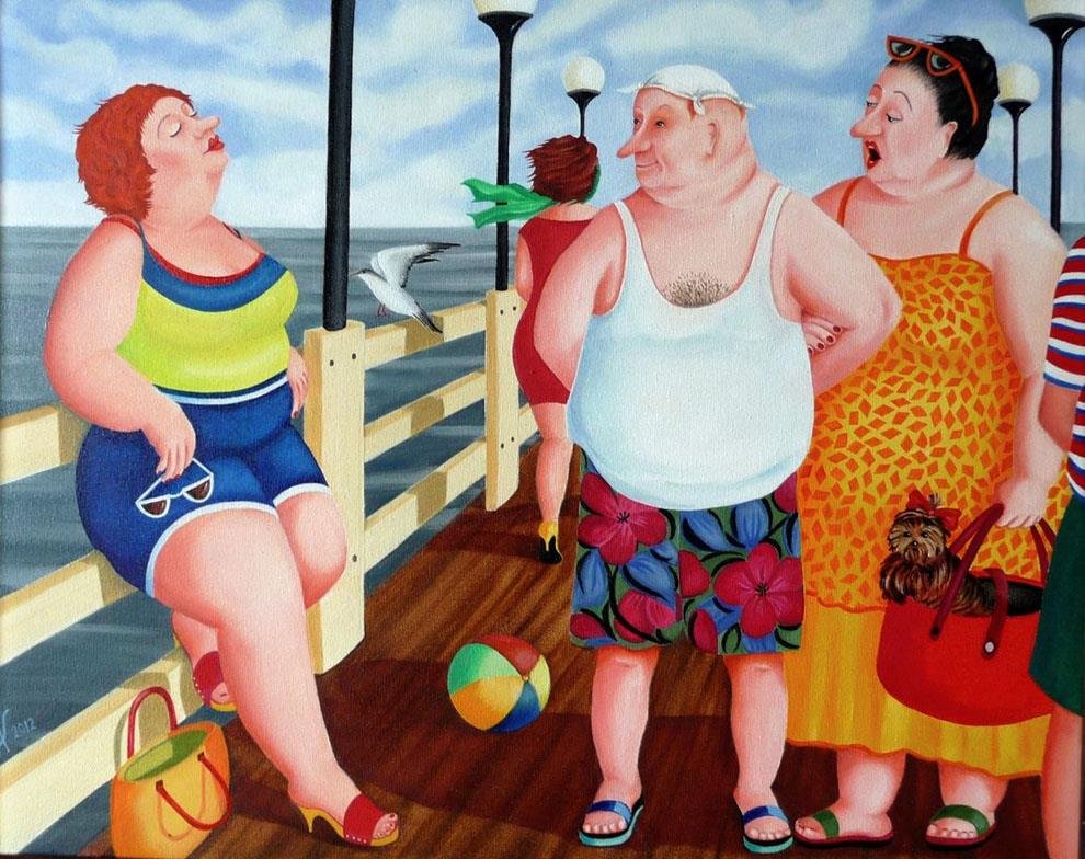 Solve Anna Sadowska Artwork - 'Fancy meeting you here!' jigsaw puzzle ...