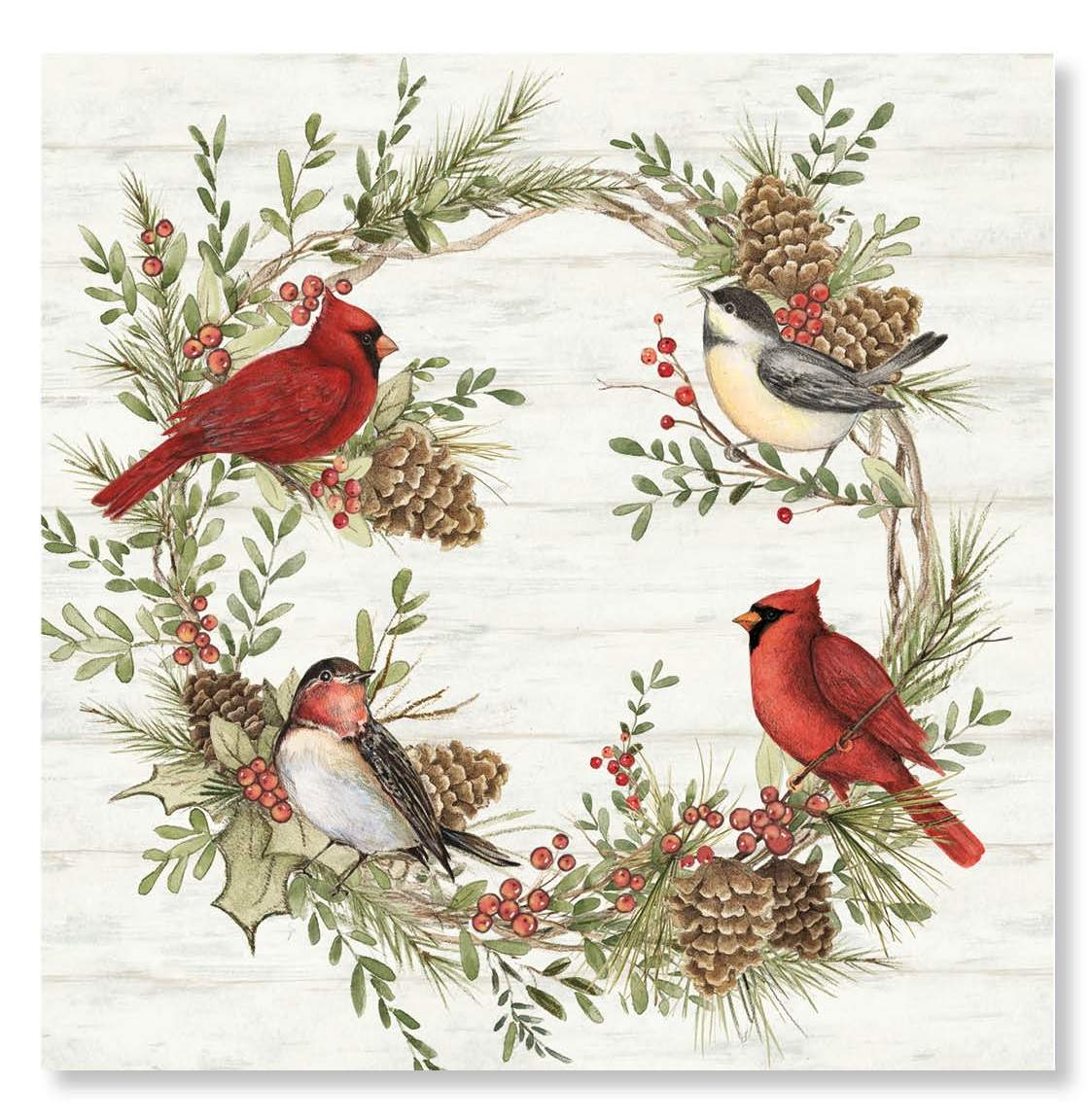 Solve Fall & Winter Wreath jigsaw puzzle online with 256 pieces