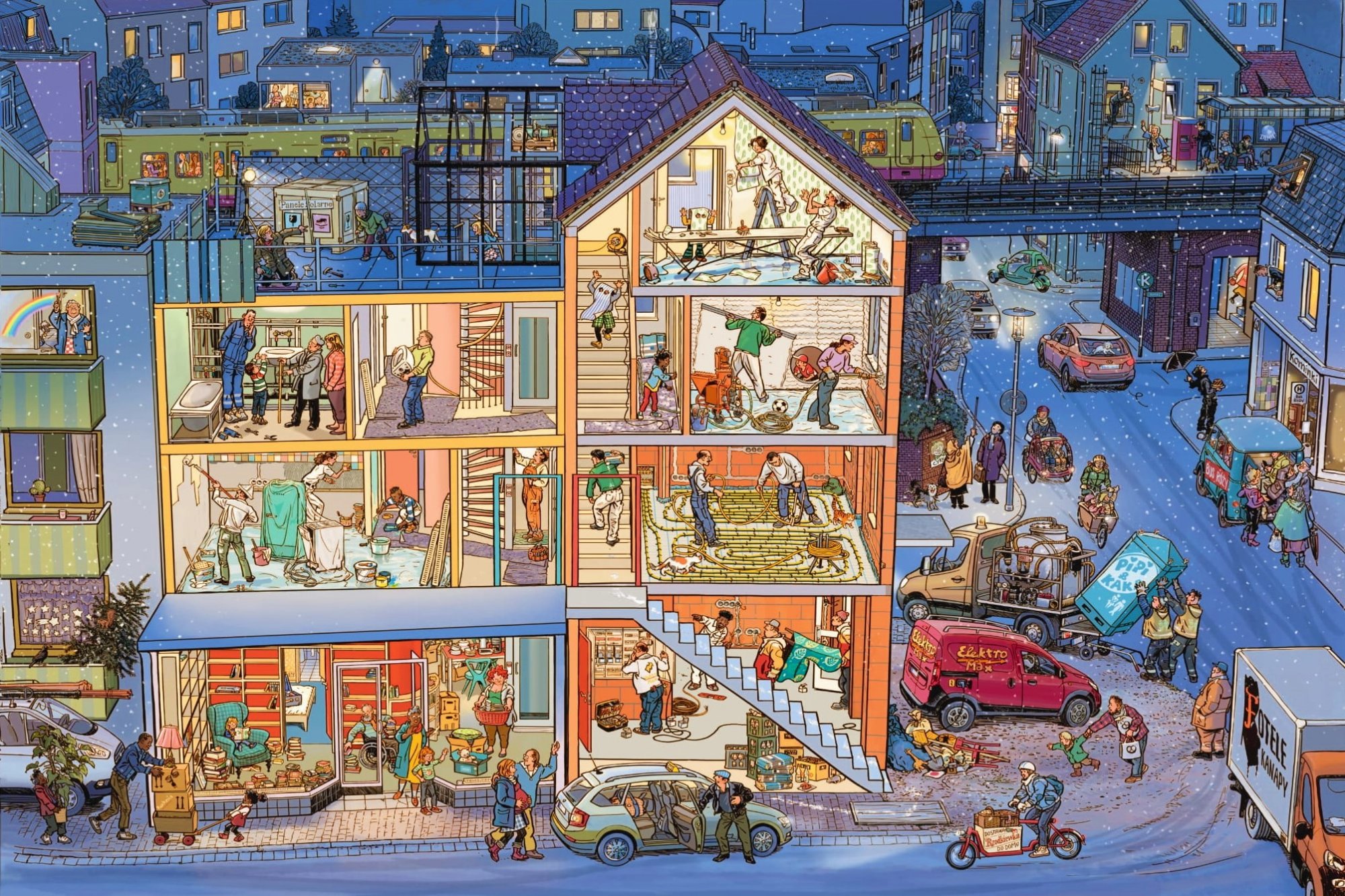 Solve Renovation work on a building in the final stages of completion ...