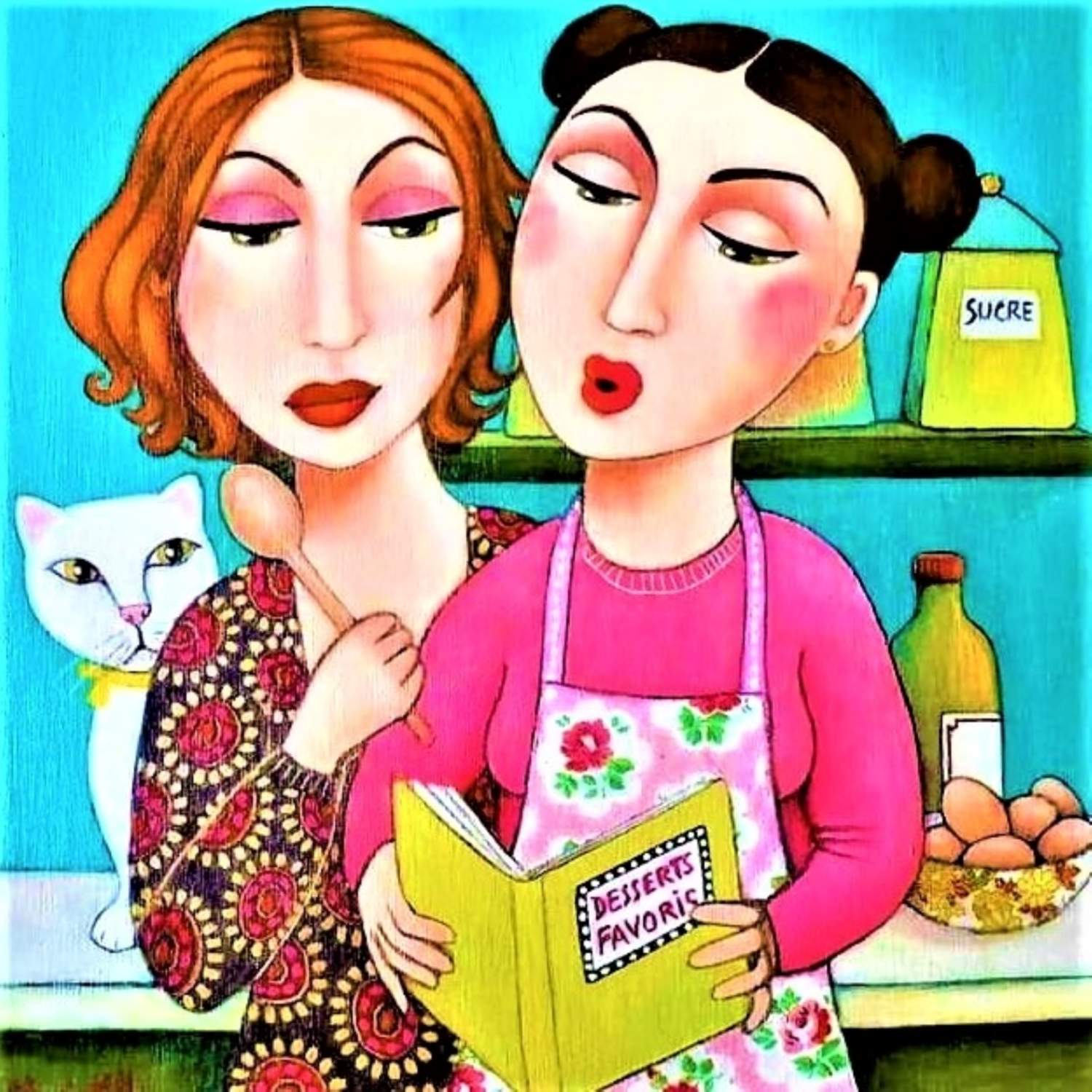 Solve Choosing a Recipe jigsaw puzzle online with 576 pieces