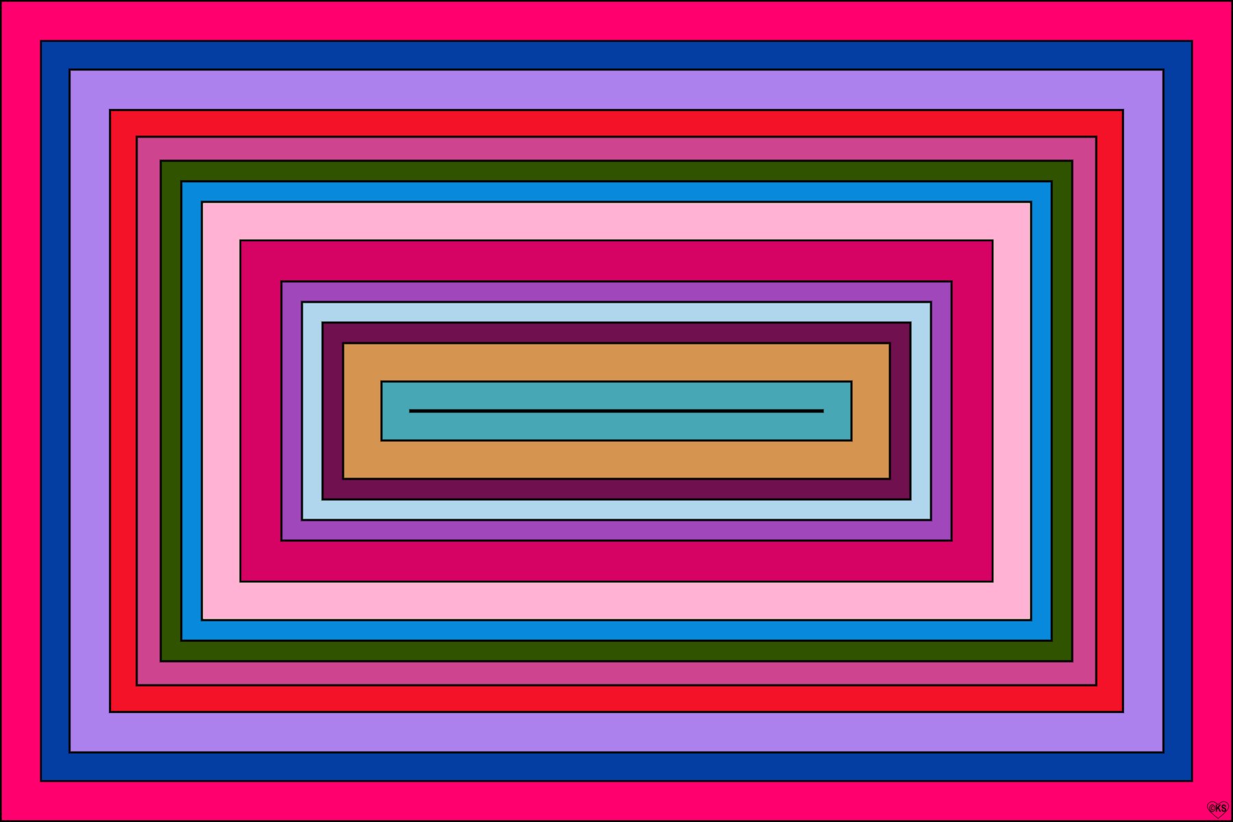 Solve Concentric Rectangles!! ~ M jigsaw puzzle online with 96 pieces