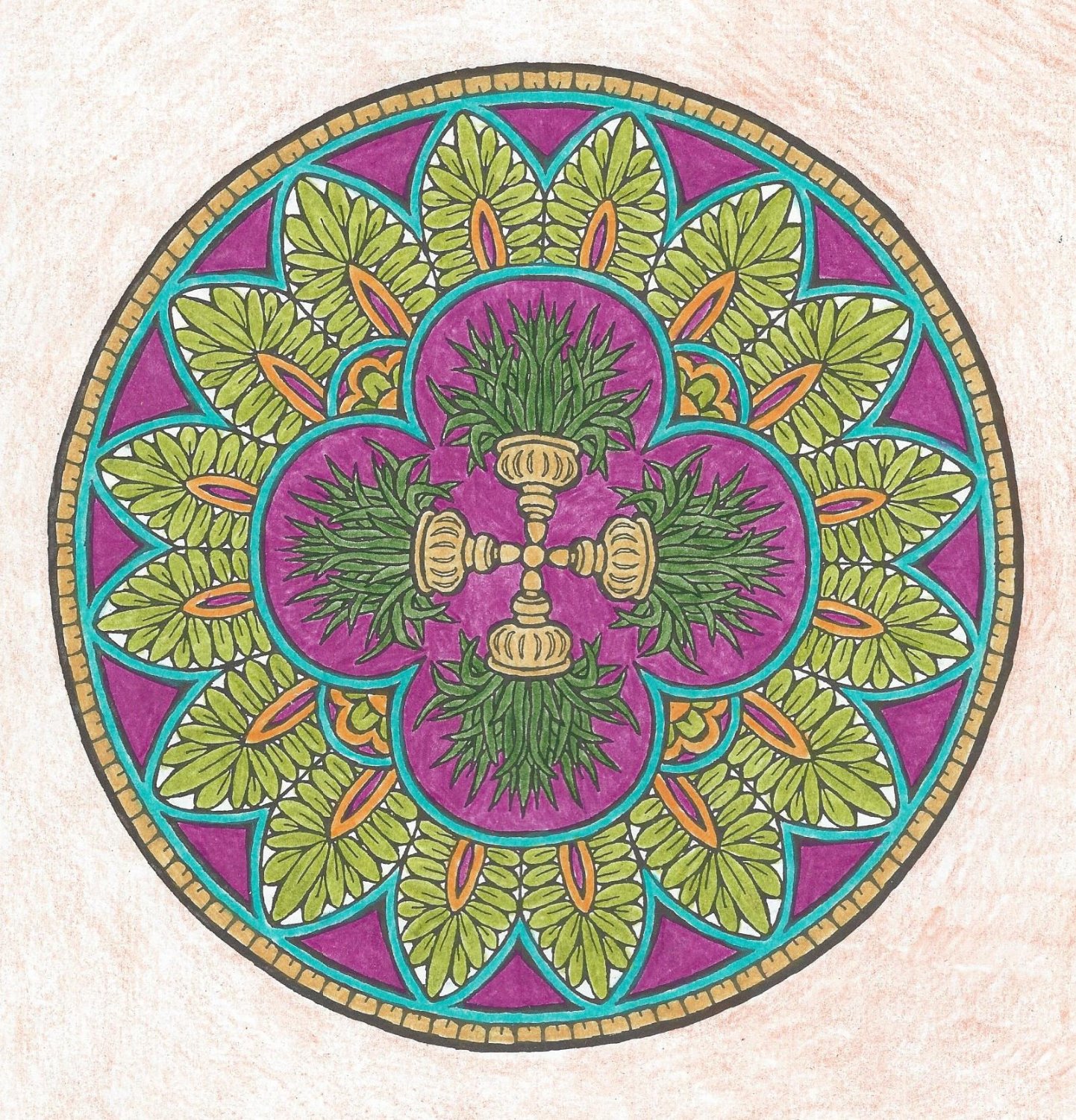 Solve Mandala jigsaw puzzle online with 100 pieces