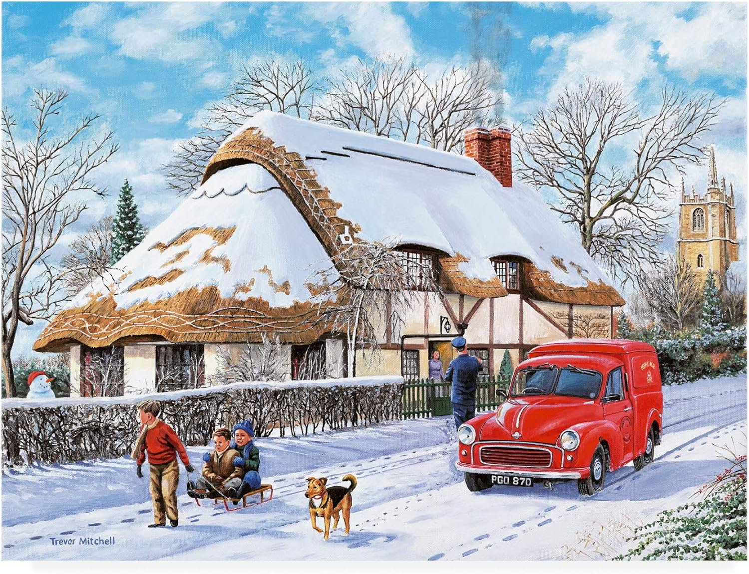 Solve Winter Delivery jigsaw puzzle online with 252 pieces