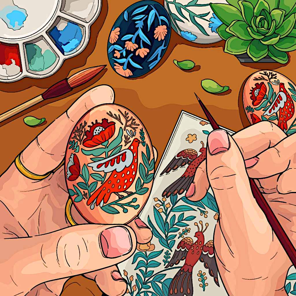 Solve 235 Just More Paint jigsaw puzzle online with 64 pieces