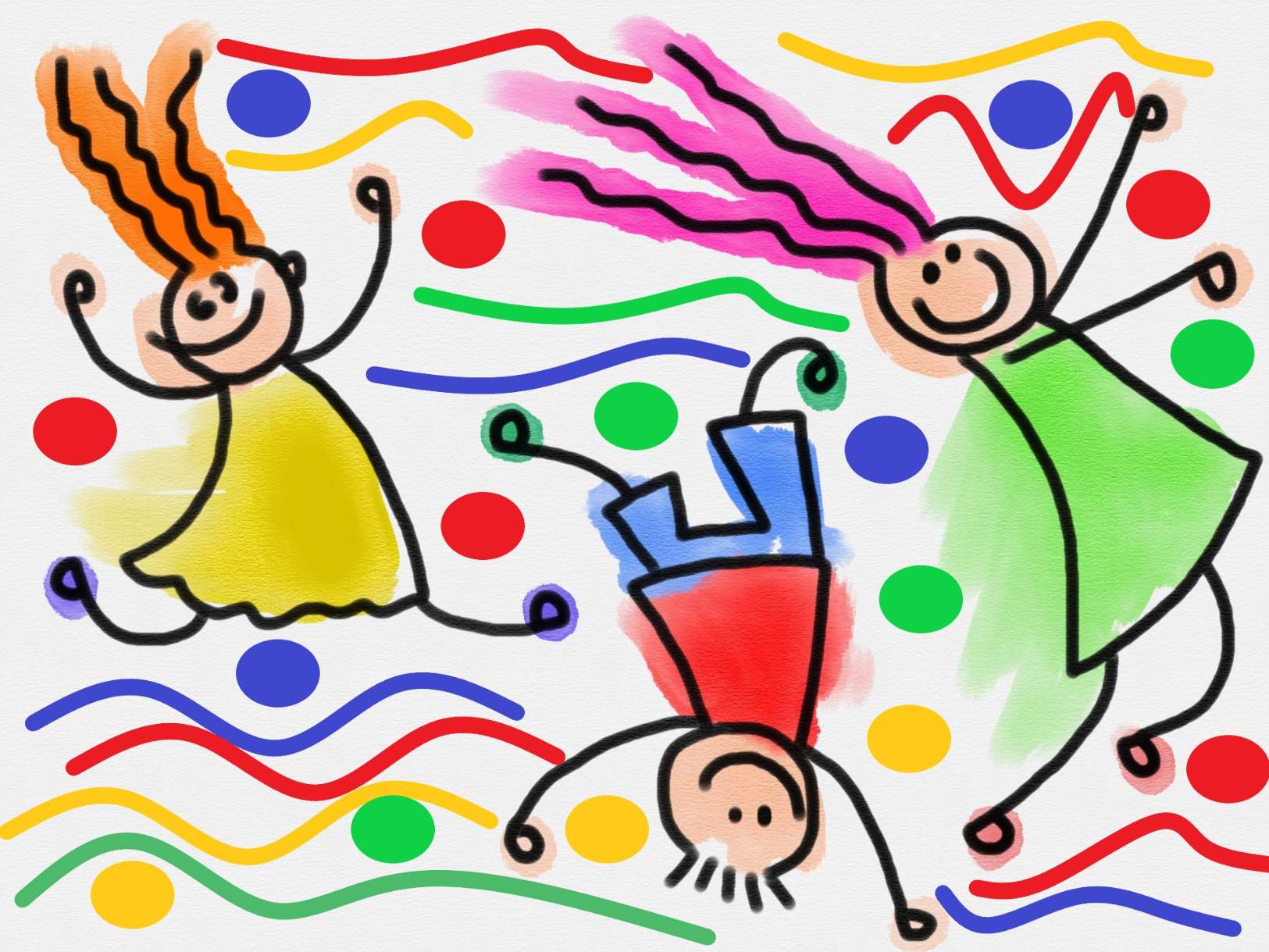 Jigsaw Puzzle | Stick kids playing | 130 pieces | Jigidi