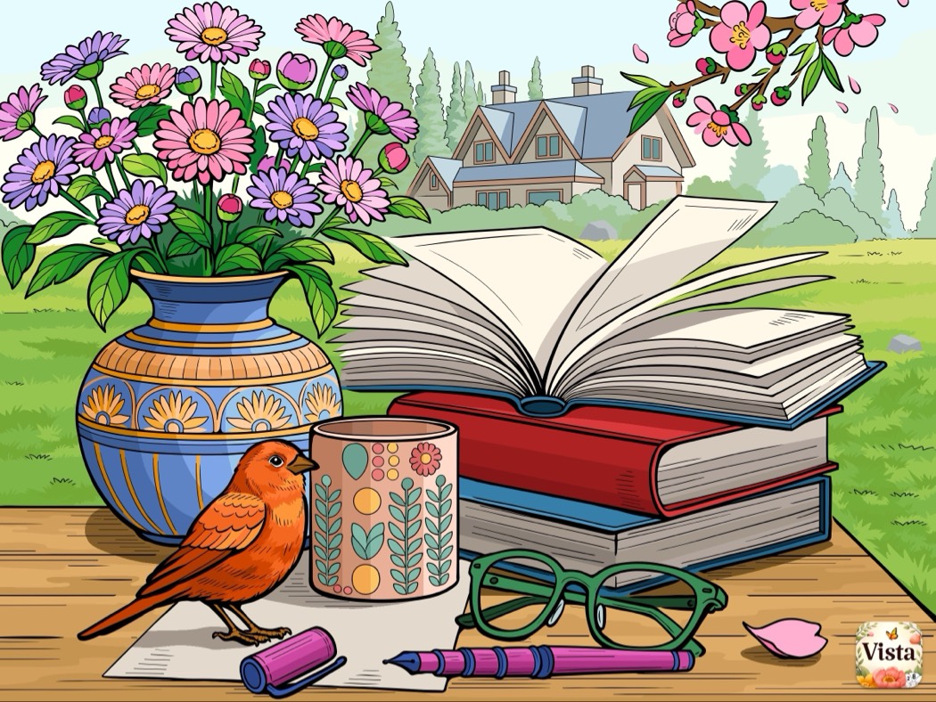 Solve Reading and Birding--Two Favorite Pastimes jigsaw puzzle online ...