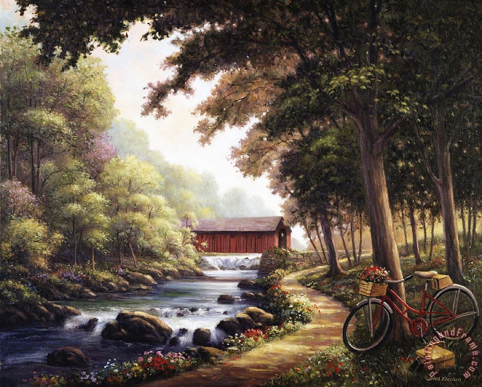 Solve The Covered Bridge jigsaw puzzle online with 120 pieces