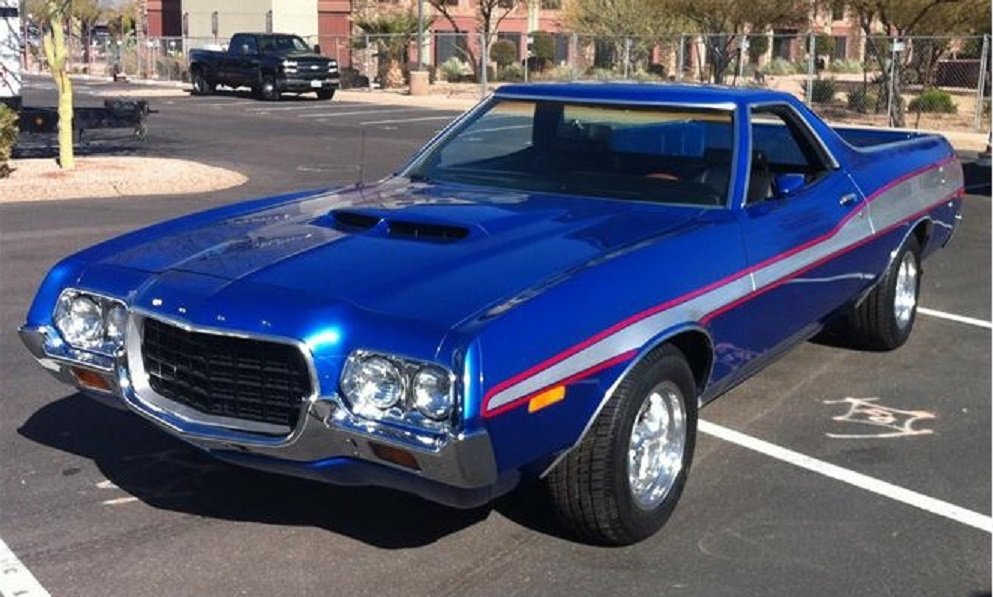 Solve 1972 Ford Ranchero 500 blue sport stripe jigsaw puzzle online ...