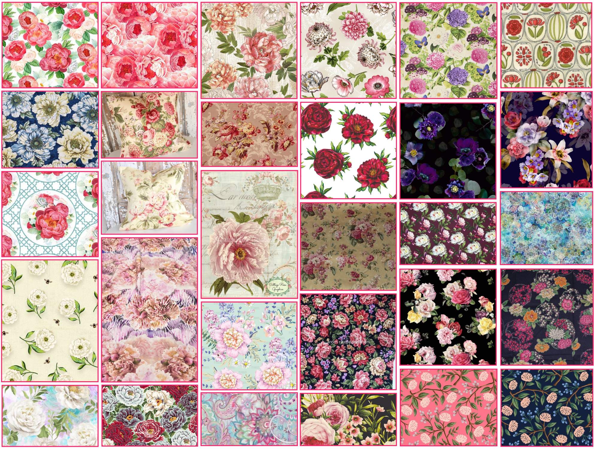 Solve Peony Patterns jigsaw puzzle online with 540 pieces
