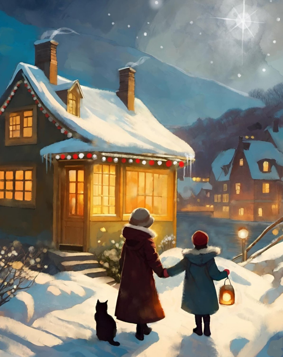 Solve The Christmas Star jigsaw puzzle online with 80 pieces