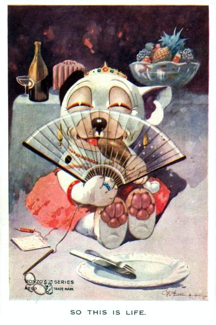 Solve Bonzo Series, So this is life, ca 1928, by George Ernest Studdy ...
