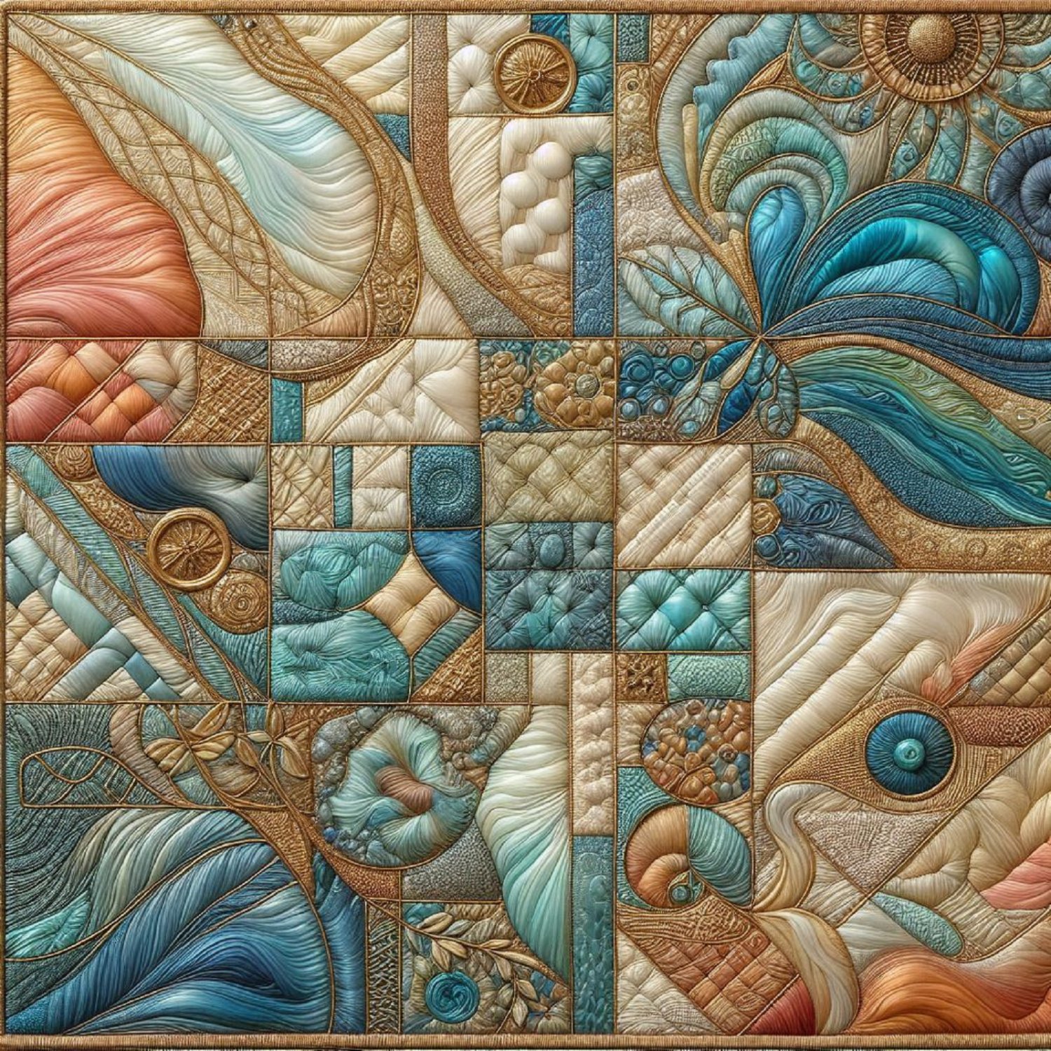 Solve Quilt jigsaw puzzle online with 600 pieces