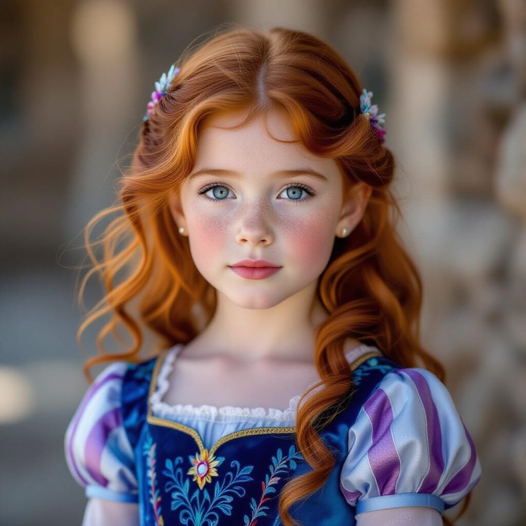 Solve Abigail as Anna jigsaw puzzle online with 49 pieces