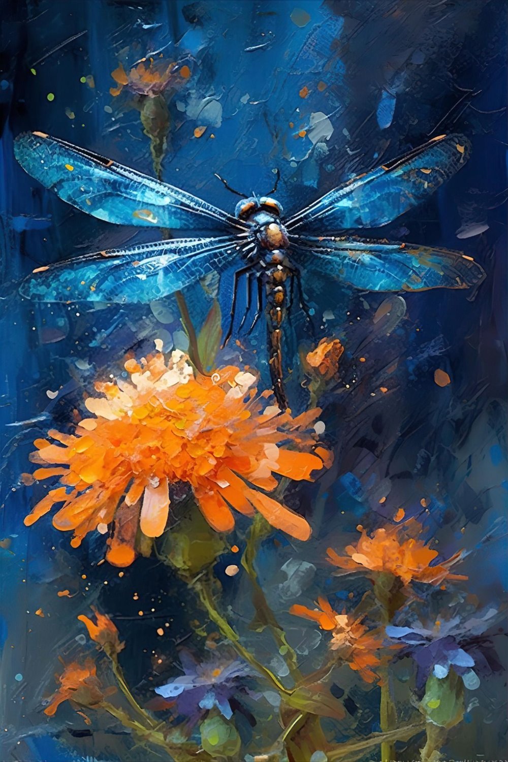 Solve "Dragonfly" by Cathy Bradshaw jigsaw puzzle online with 70 pieces