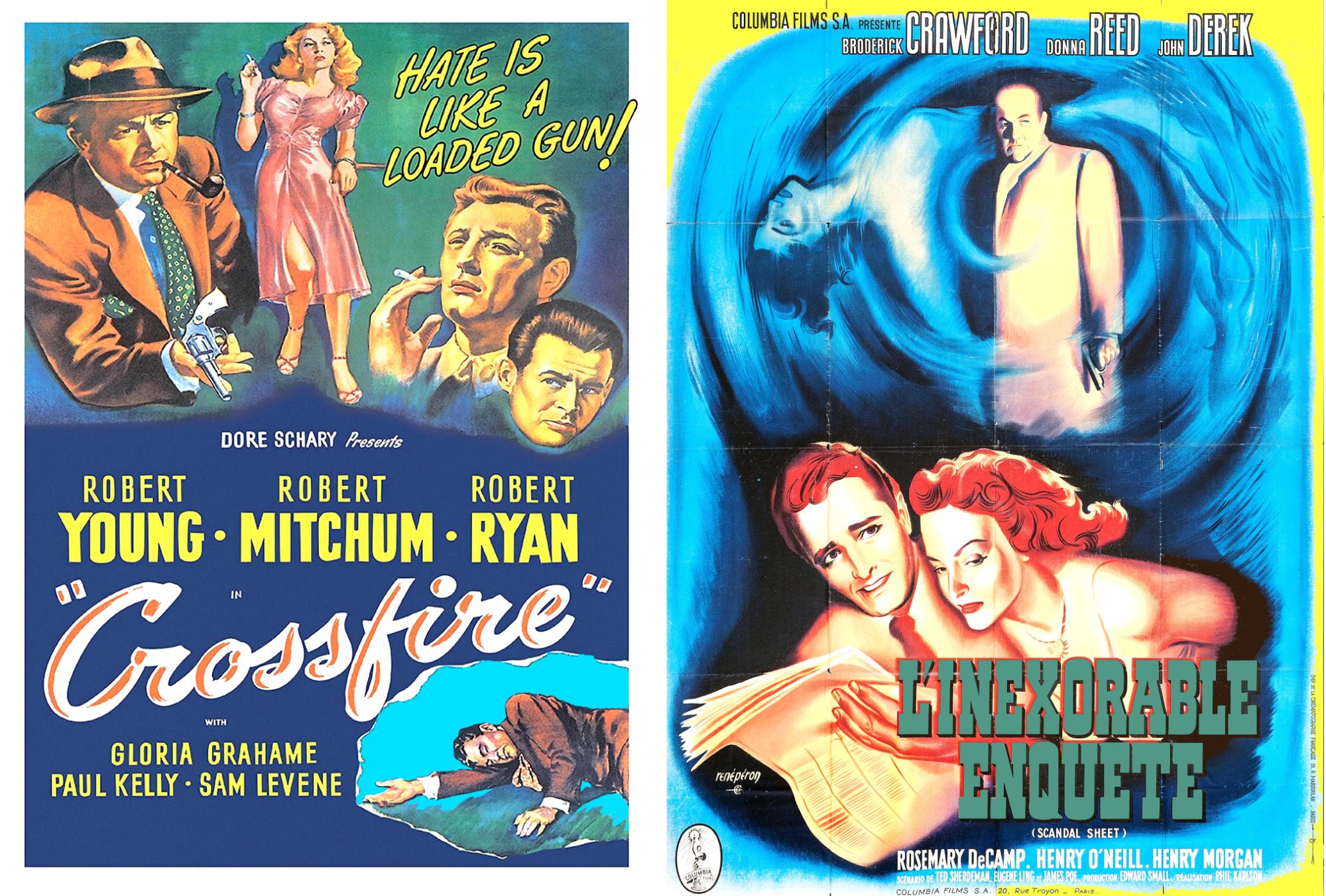 Solve Crossfire ~ 1947 and Scandal Sheet ~ 1952 jigsaw puzzle online ...