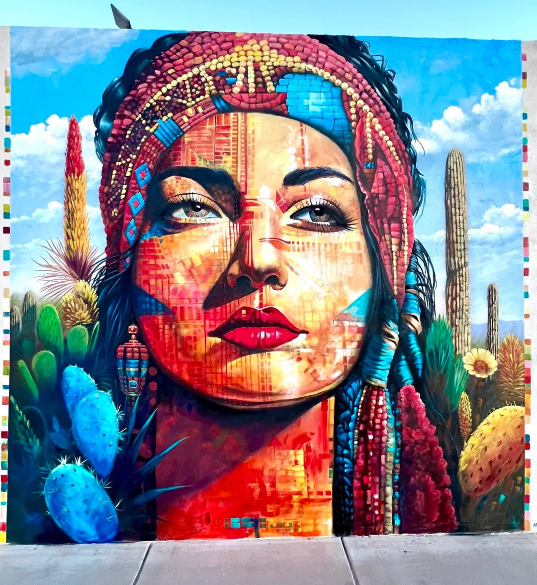 Solve Local artist in Tucson. jigsaw puzzle online with 342 pieces