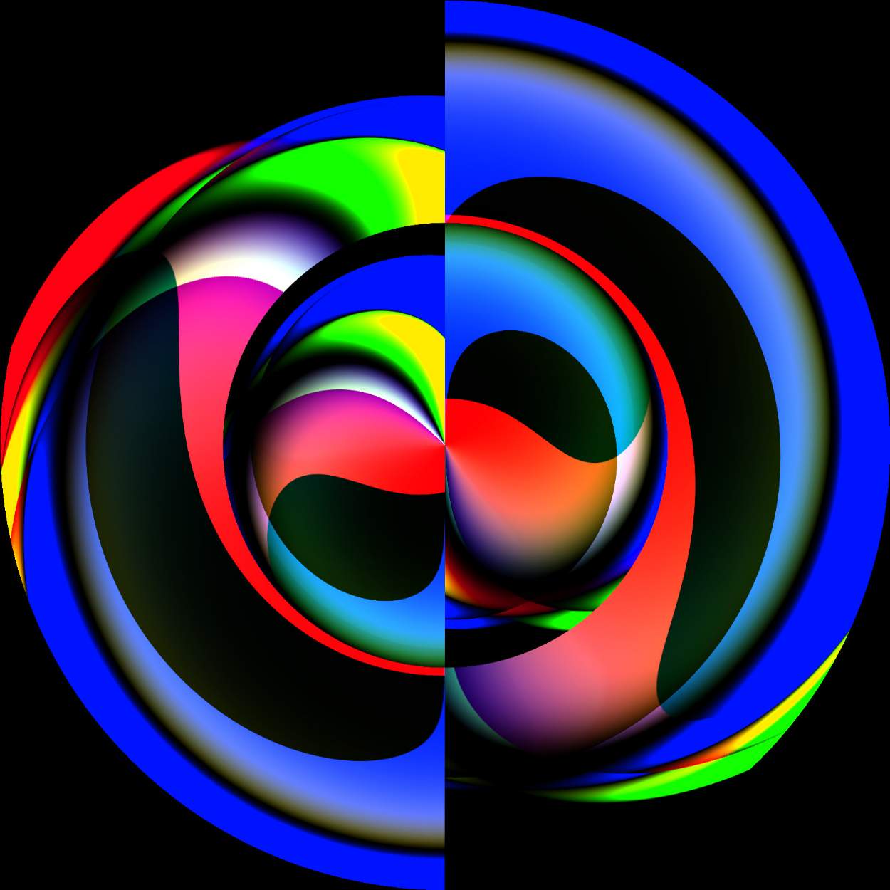 Solve Split Sphere jigsaw puzzle online with 100 pieces