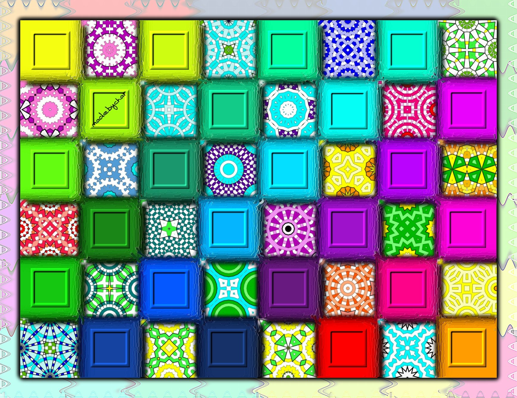 Solve New Patterns from the Pixel Mixer... jigsaw puzzle online with 99 ...