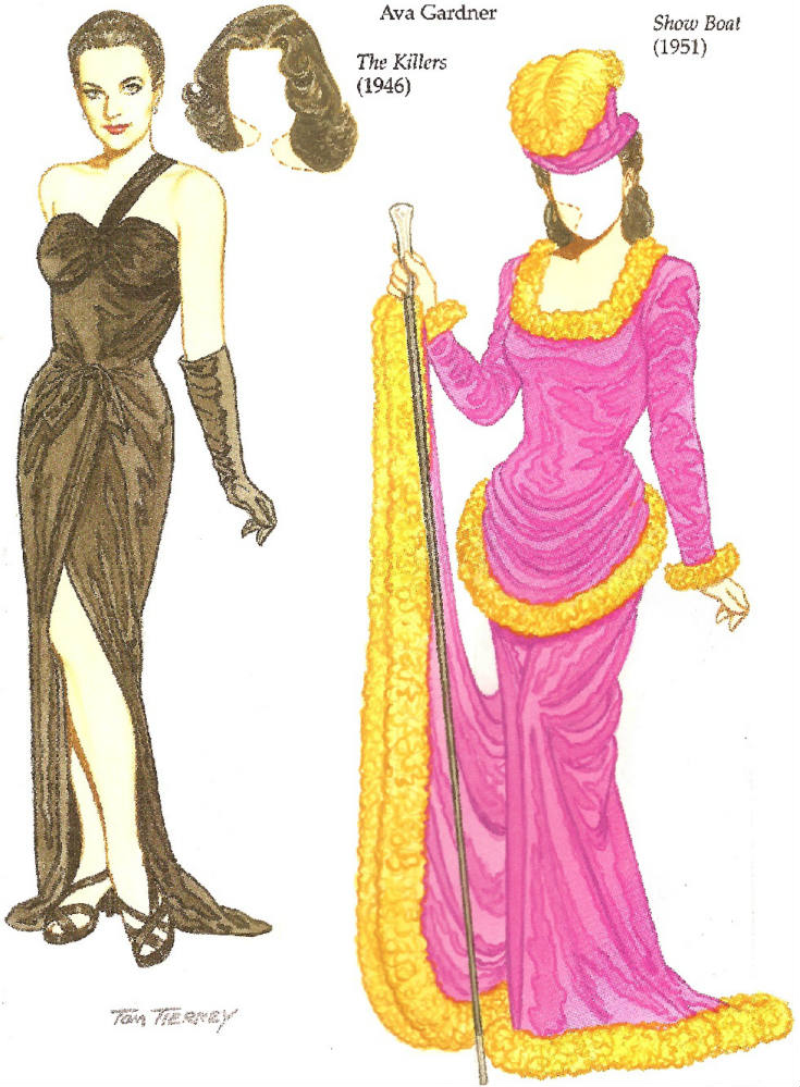 Solve Paper Doll ~ Ava Gardner jigsaw puzzle online with 70 pieces