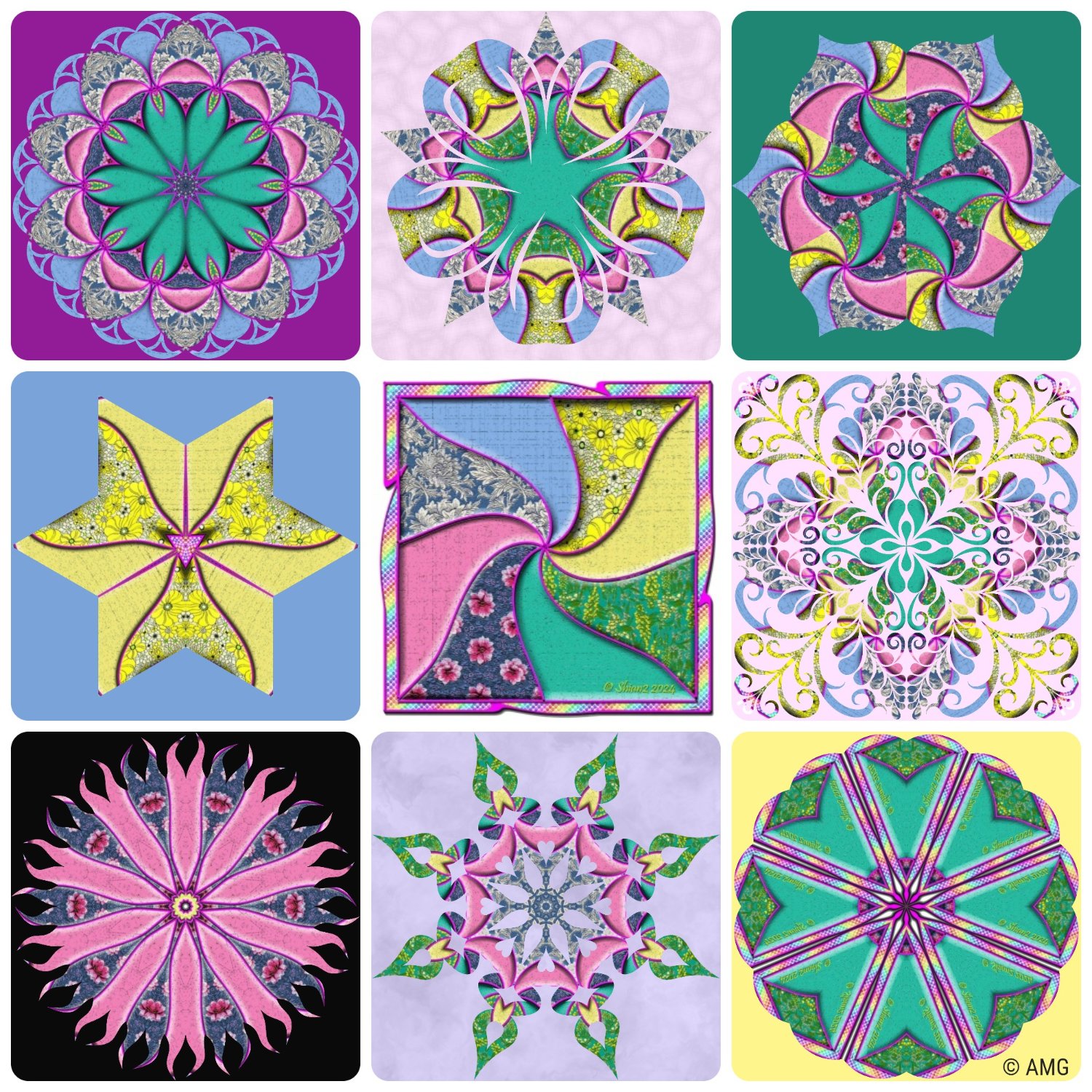 Solve Shirley's Another Pinwheel Recycled jigsaw puzzle online with 144 ...