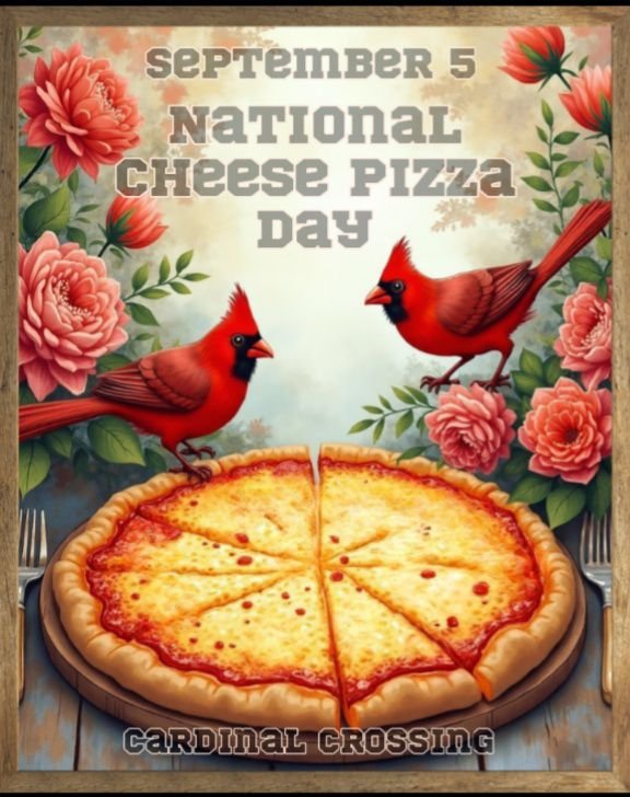 Solve Cheese Pizza Day Sept. 5 jigsaw puzzle online with 63 pieces