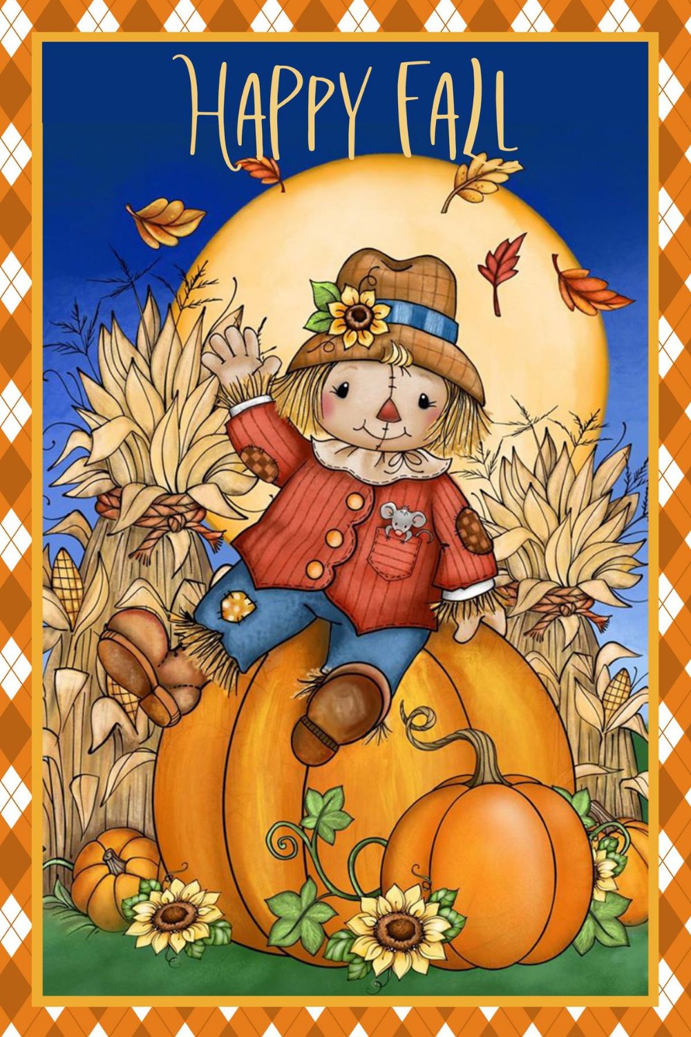 Solve Happy Fall (Large) jigsaw puzzle online with 198 pieces