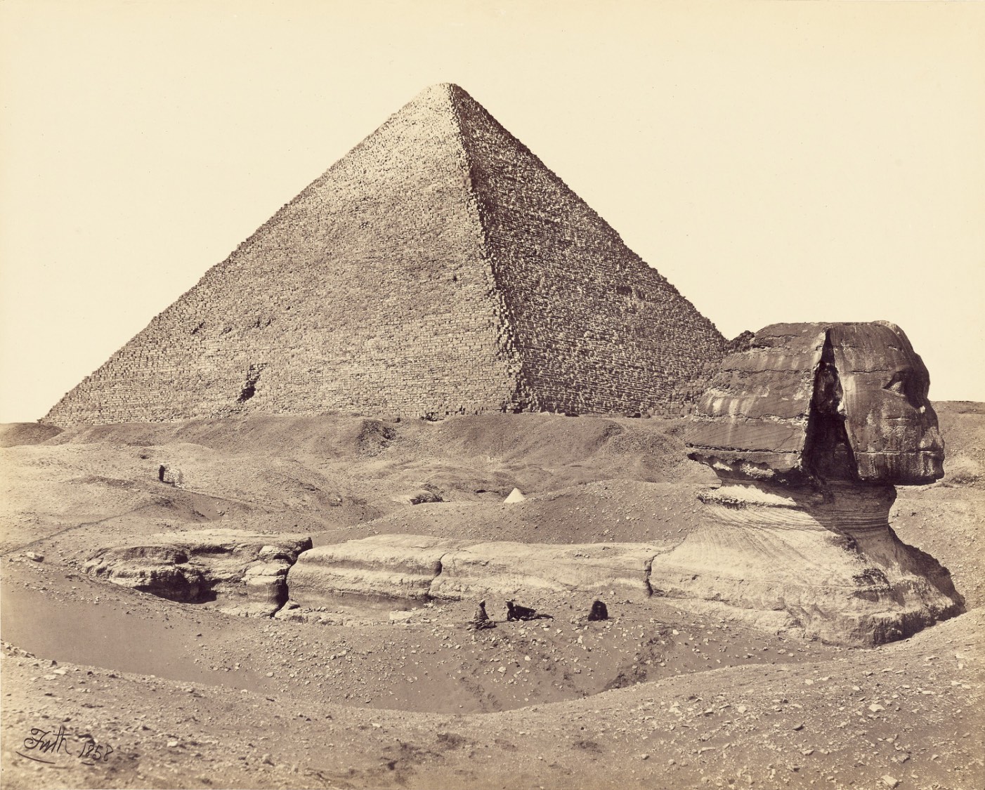 Solve Francis Frith’s 1858 Photograph of the Sphinx and the Great ...