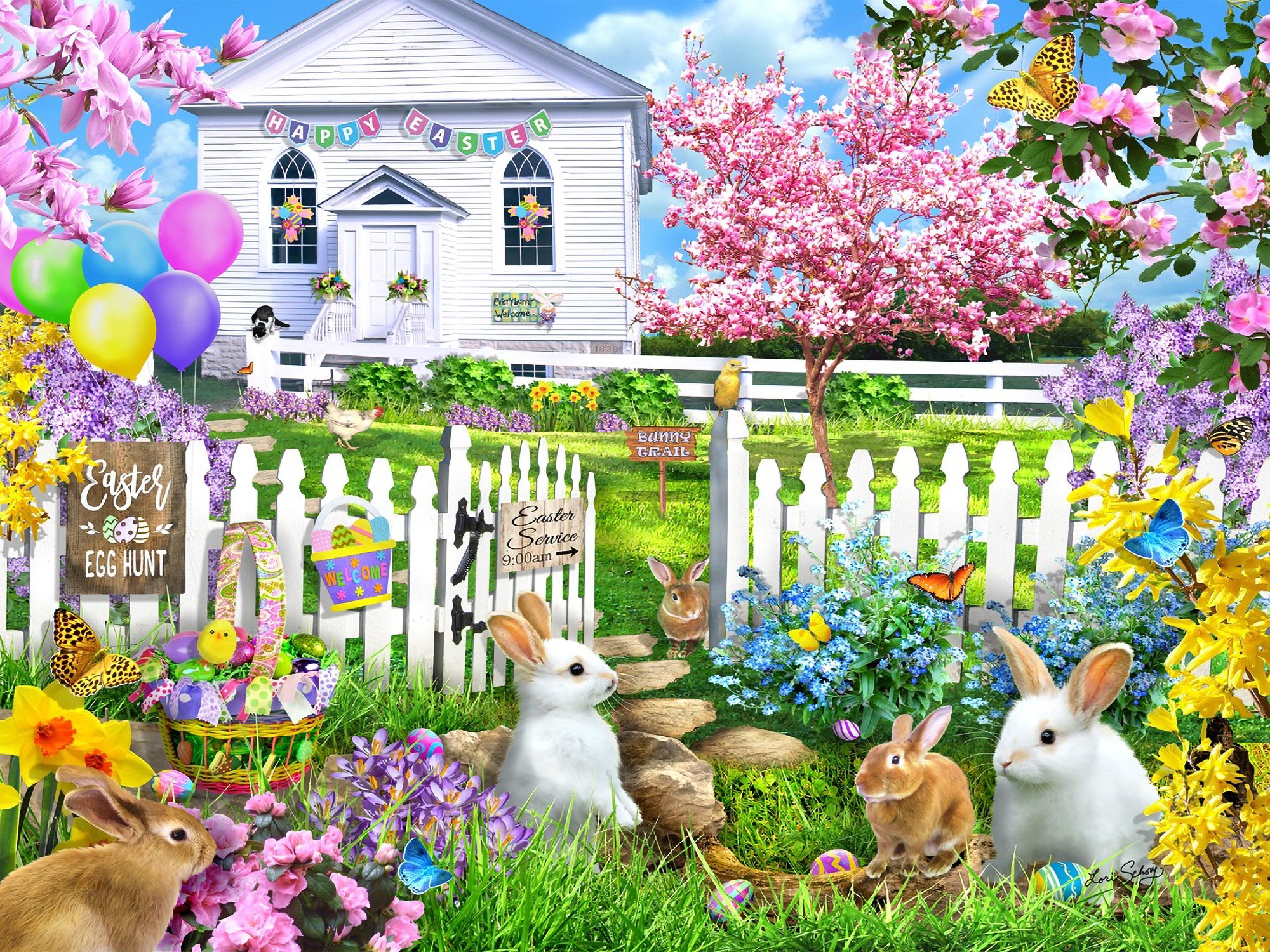 Solve Easter Sunday jigsaw puzzle online with 352 pieces