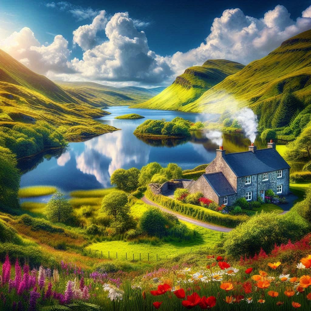 Solve Ireland scenery jigsaw puzzle online with 64 pieces
