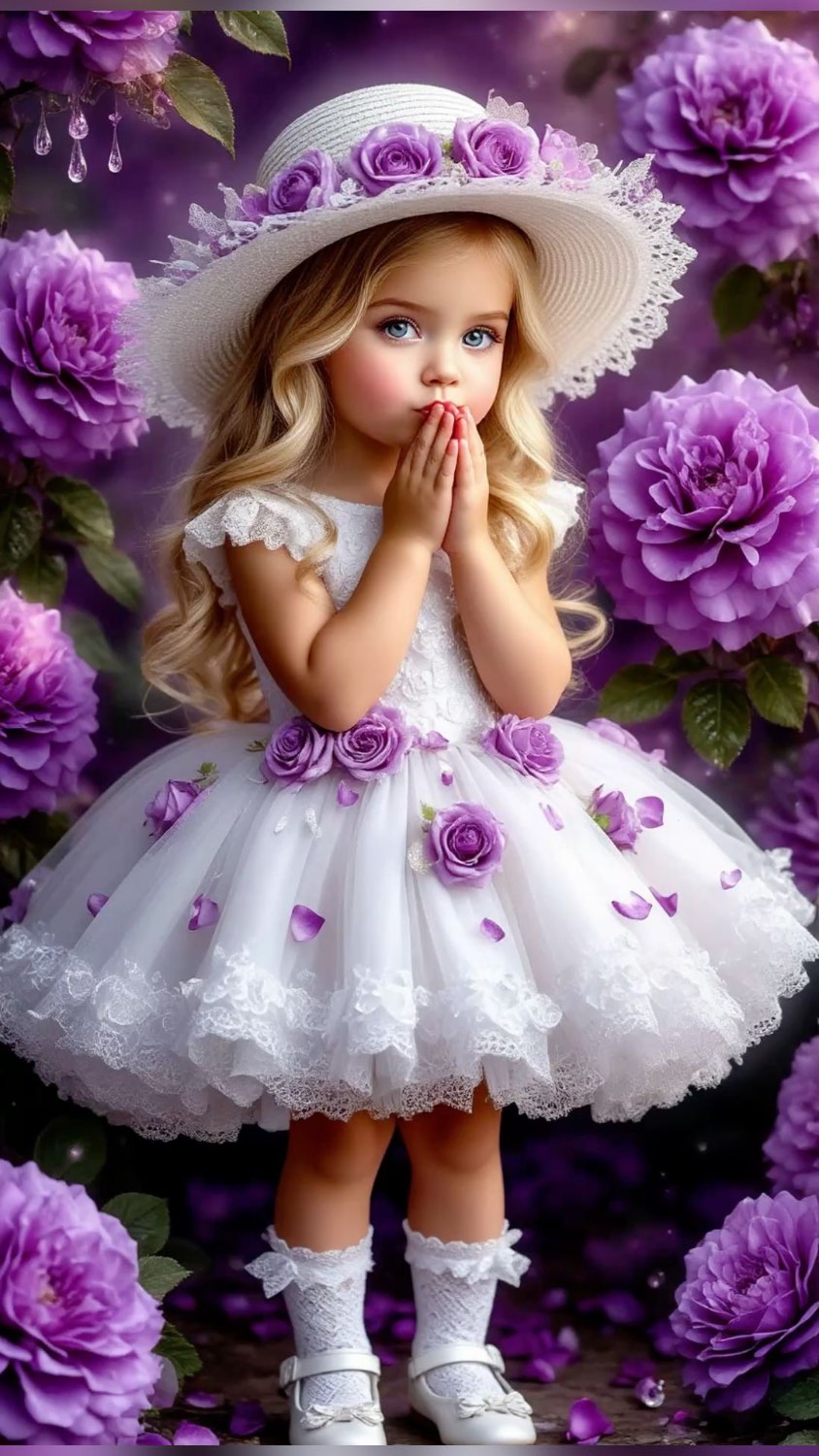 Solve Purple Highlights jigsaw puzzle online with 45 pieces