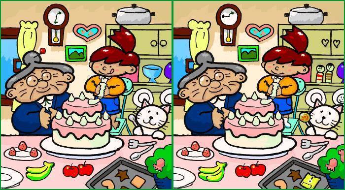 Solve Find 15 differences jigsaw puzzle online with 45 pieces