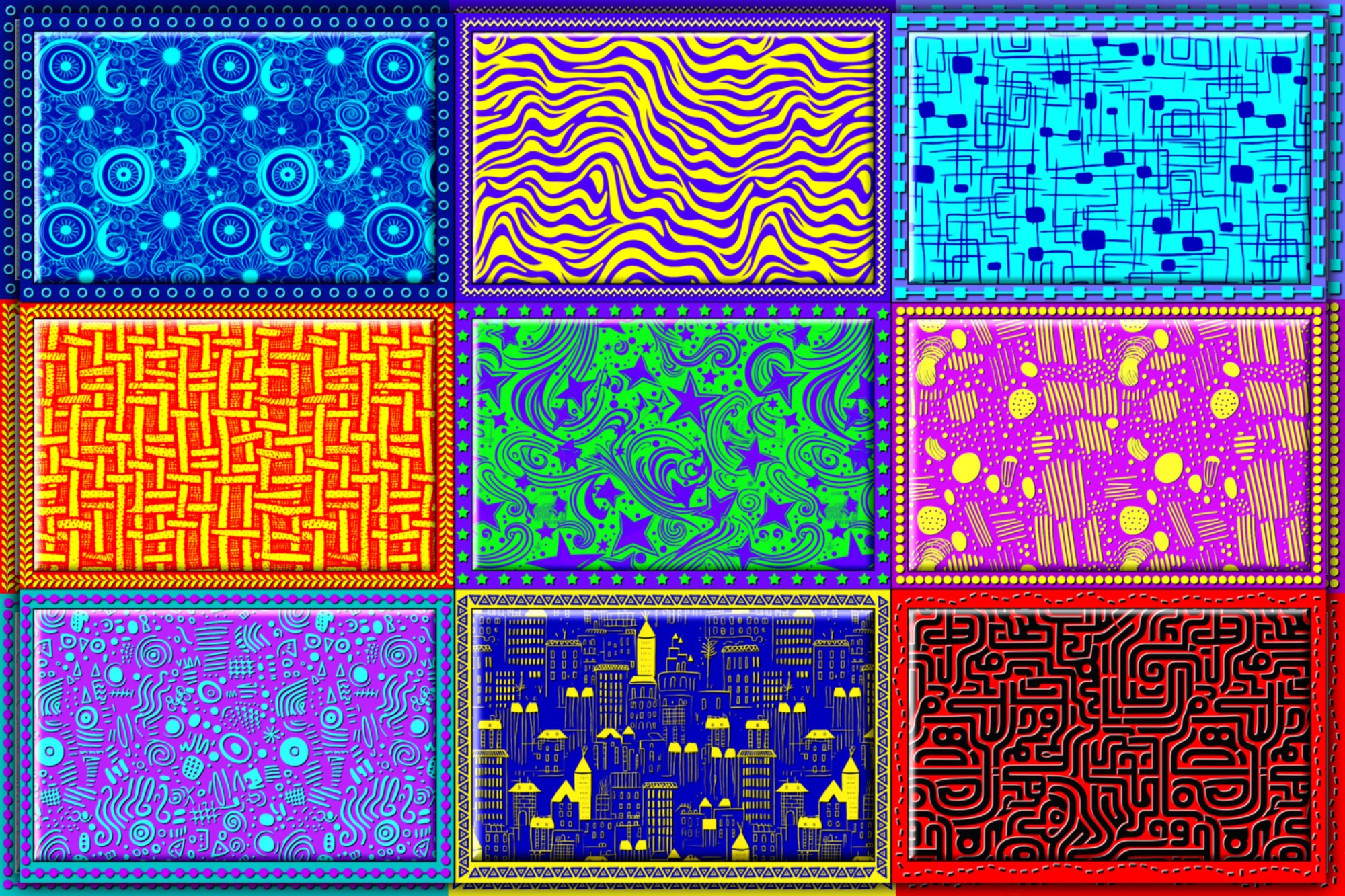 Solve Oodles of Doodles jigsaw puzzle online with 216 pieces