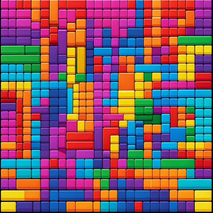 Solve Bright Bricks 05 jigsaw puzzle online with 121 pieces