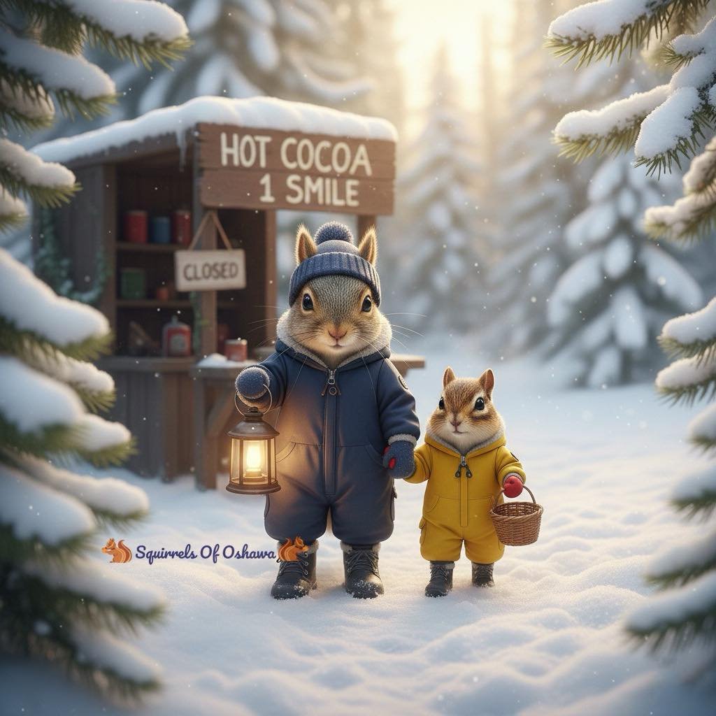 Solve Squirrels Close Hot Chocolate Stand jigsaw puzzle online with 64 ...