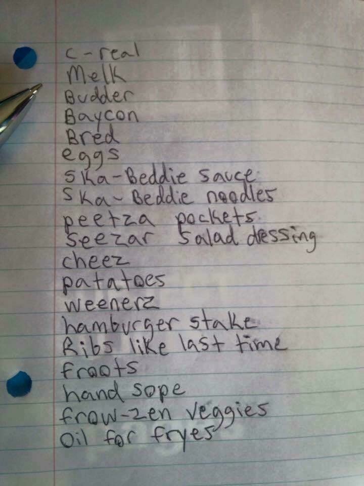 Solve my friend's grandson's adorable grocery list jigsaw puzzle online ...