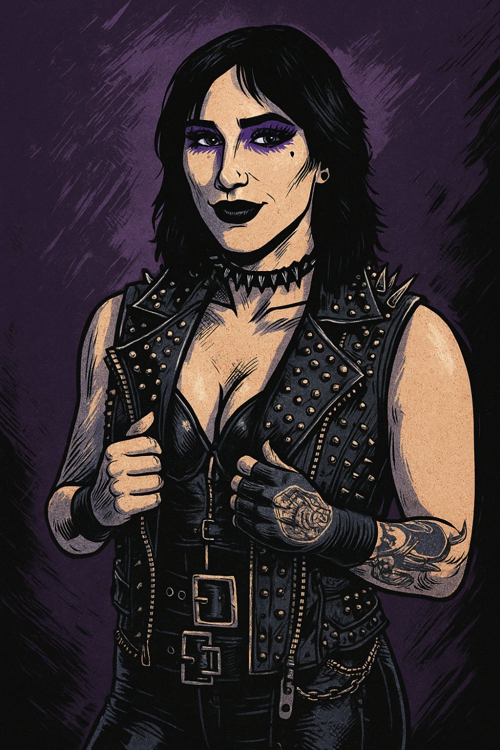 Solve Rhea Ripley in Comic Book jigsaw puzzle online with 450 pieces