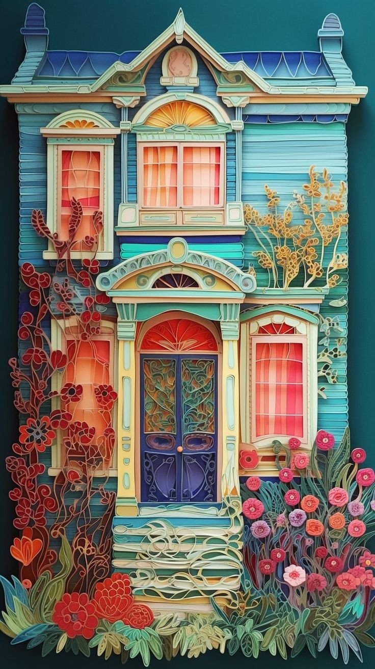 Solve Mavi Ev jigsaw puzzle online with 104 pieces