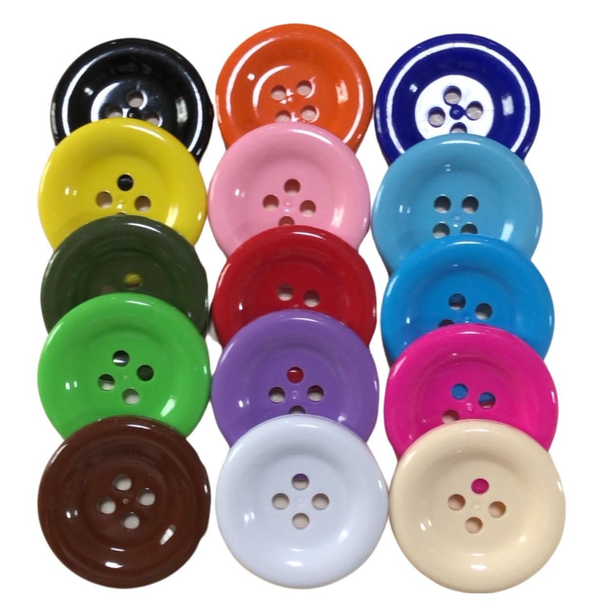 Solve Large coloured buttons jigsaw puzzle online with 81 pieces