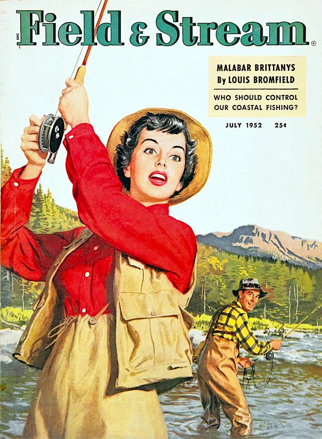 Solve Field and Stream Magazine Cover July 1952 jigsaw puzzle online ...