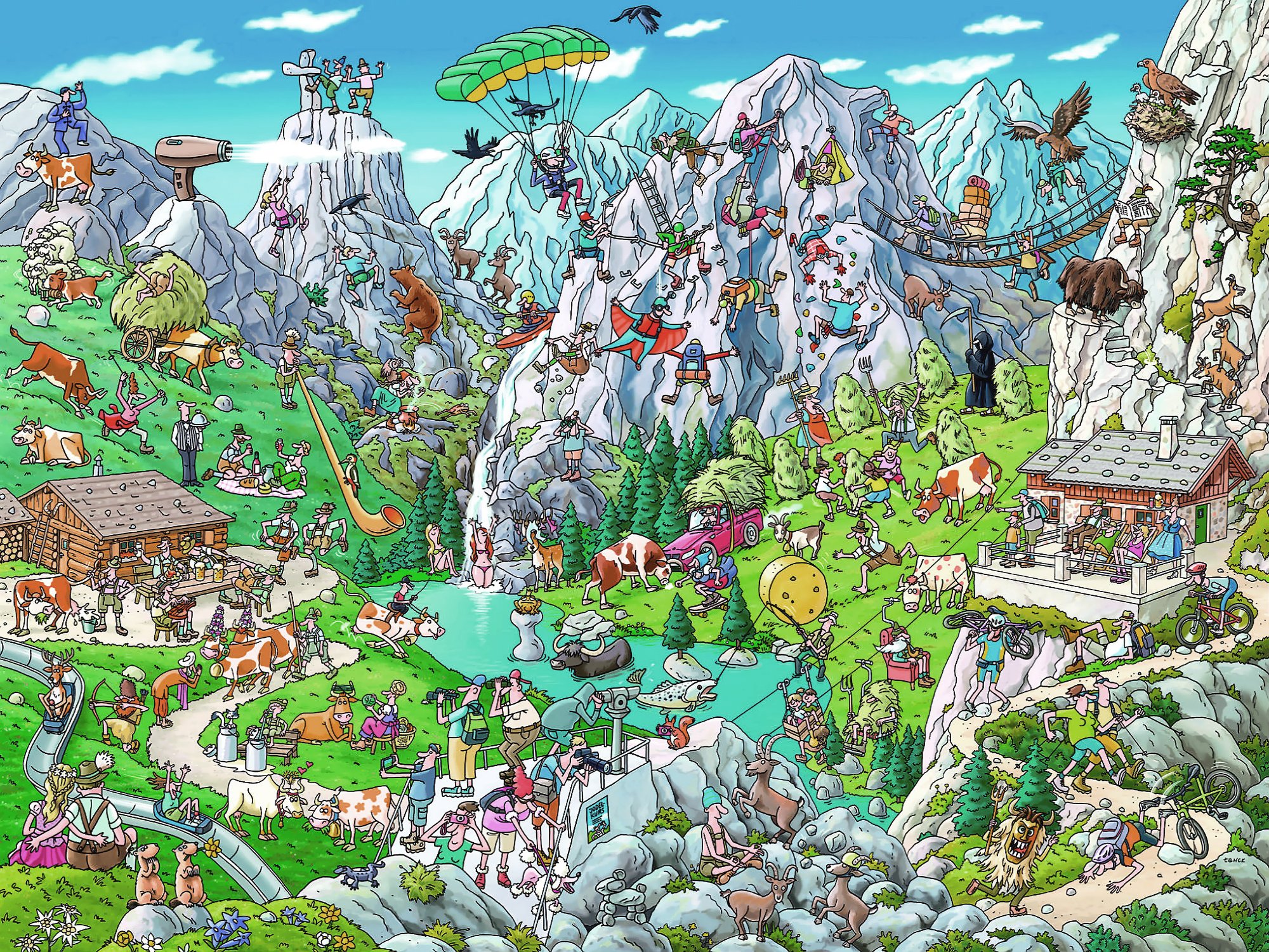 Solve Alpine Fun jigsaw puzzle online with 352 pieces