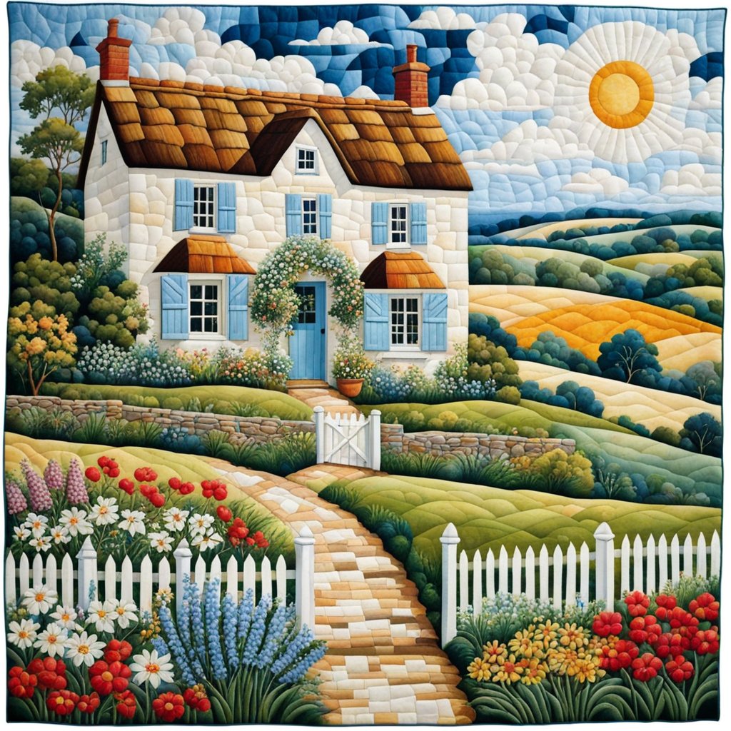 Solve Summertime cottage jigsaw puzzle online with 100 pieces