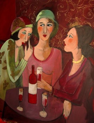 Solve Les commères Marie Godest jigsaw puzzle online with 35 pieces