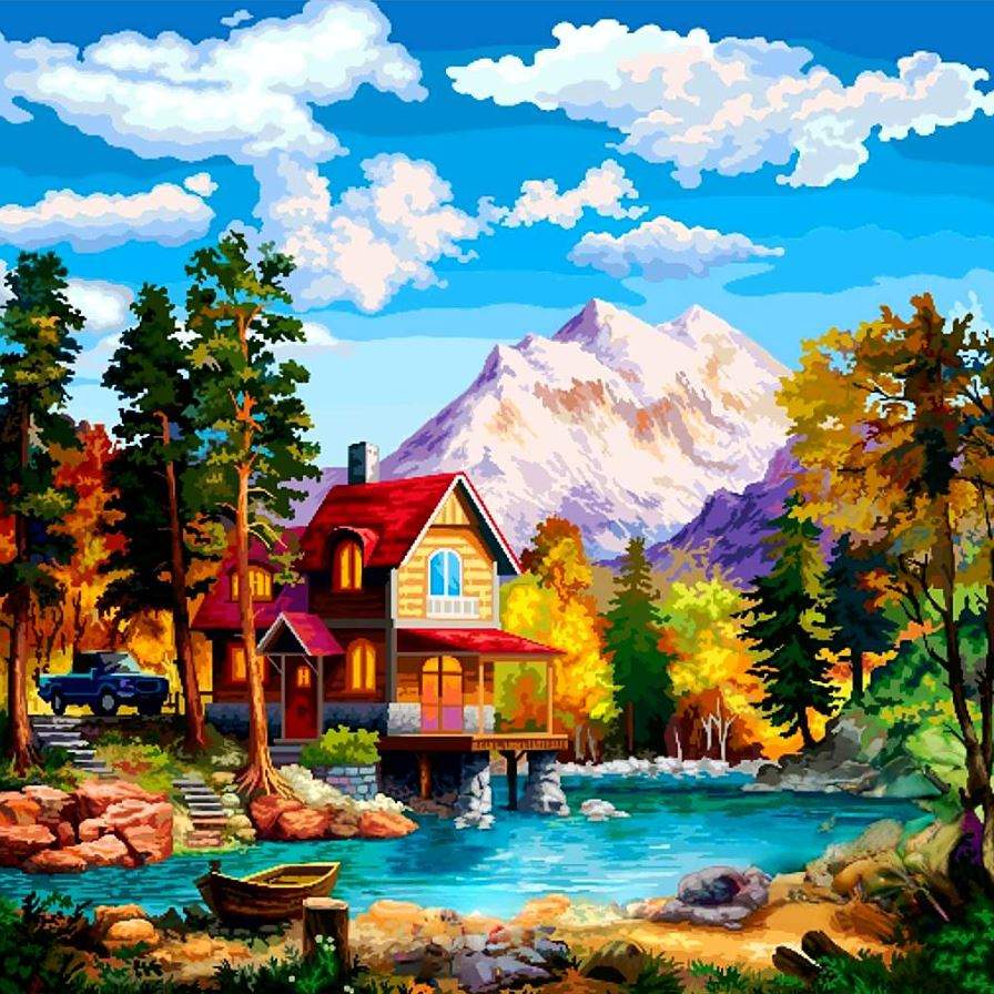 Solve chalet - 2 jigsaw puzzle online with 210 pieces