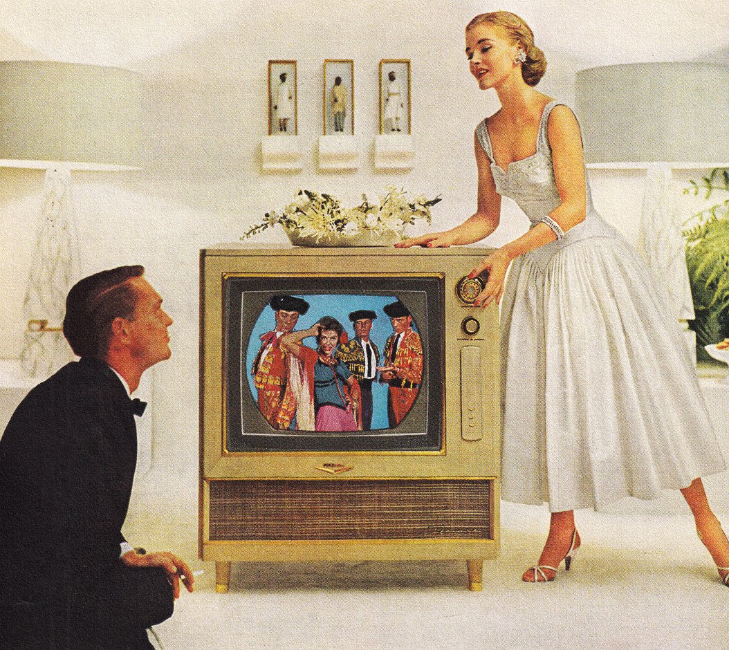 Solve 1955 RCA Television jigsaw puzzle online with 110 pieces